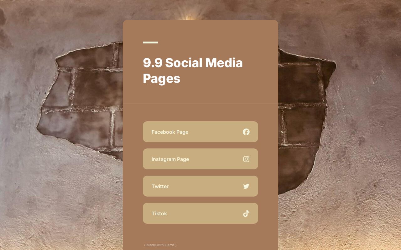 9.9 Cafe SocMed page